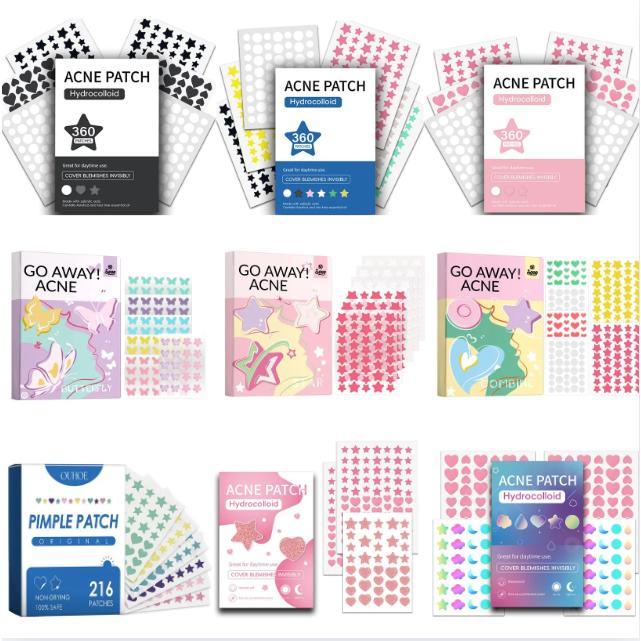 Pimple Patch Star Heart Shaped Acne Care Waterproof Ultra Thin Acne ...