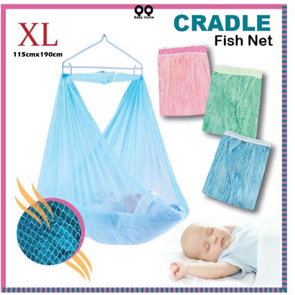 Cap Kapal Fish Net Baby Cradle Sarung Buai XL Kain Jala Jaring - TikTok ...