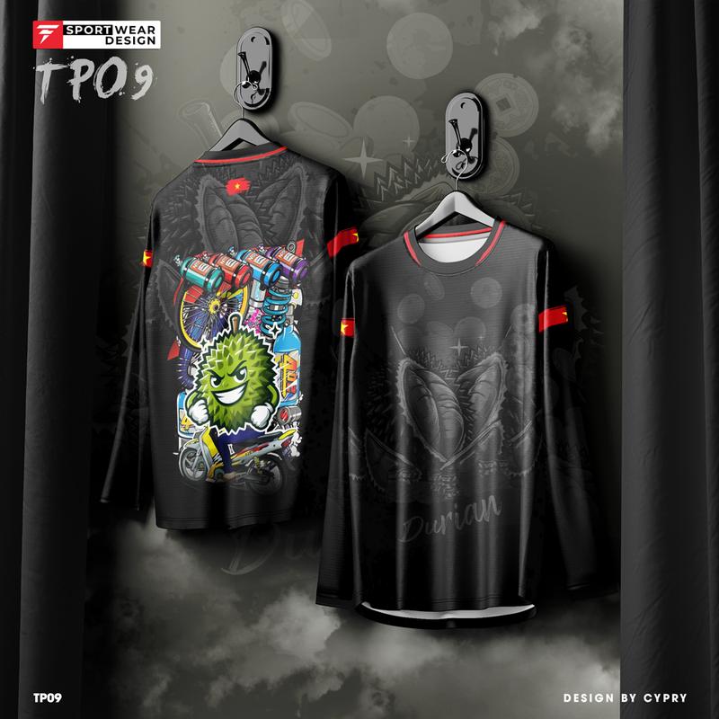 Áo Sầu Riêng IN TÊN RIÊNG Mã TP09 Đen Tay Dài Thoáng Mát Thấ - TikTok Shop Vietnam