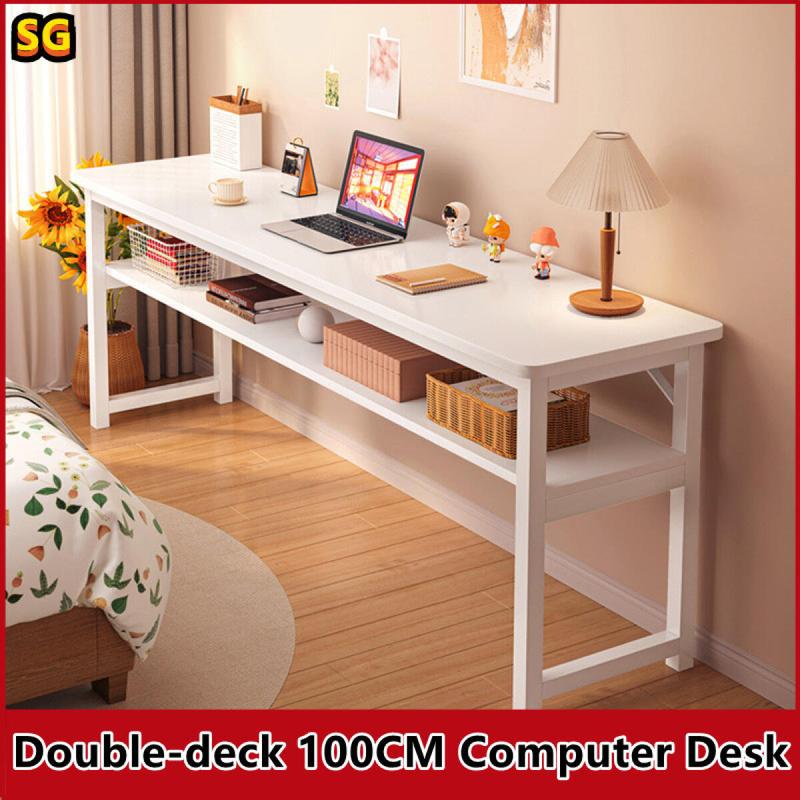 Double-deck 100CM Computer Table Dining Table Study Tables Long ...