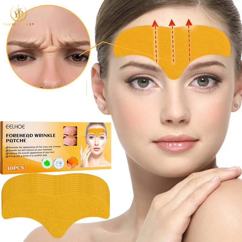10pcs Collagen Forehead Wrinkle Patches Face Mask Head Lines - TikTok ...