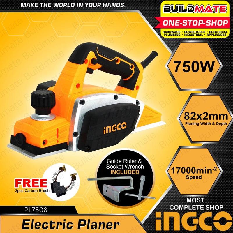 INGCO Electric Wood Planer Machine Katam 680W | 750W for Woodworking ...