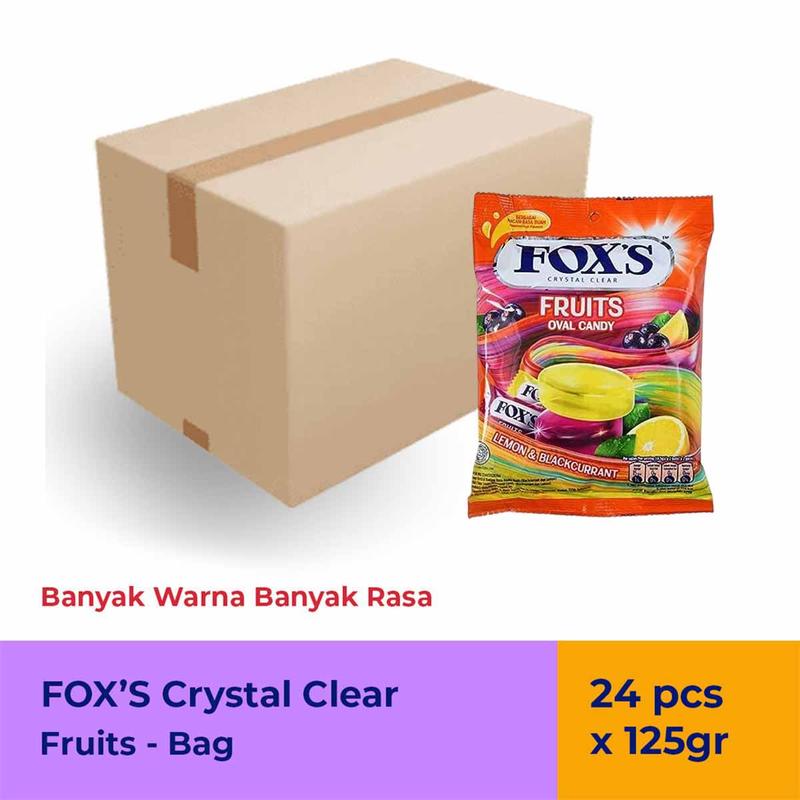 Permen Fox's Fruits 125gr 1 Karton isi 24 Pack - Permen Rasa - Shop ...