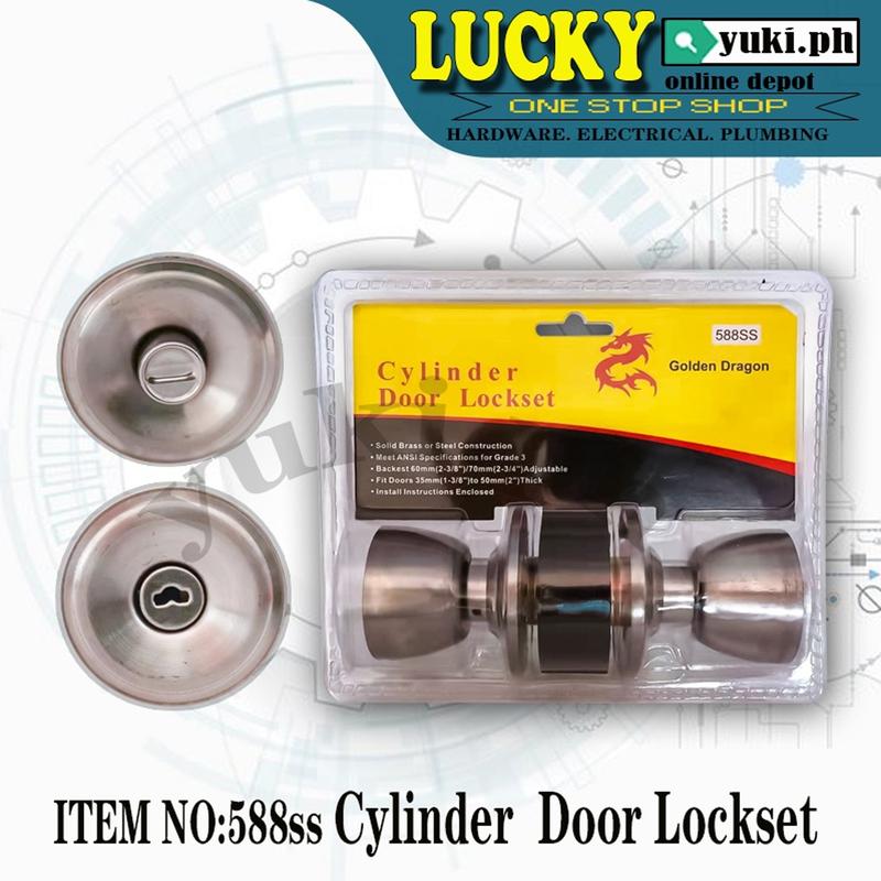 588SS / 588AB / 588PB DOOR KNOB LOCK SET W/ 3PCS KEY - TikTok Shop ...