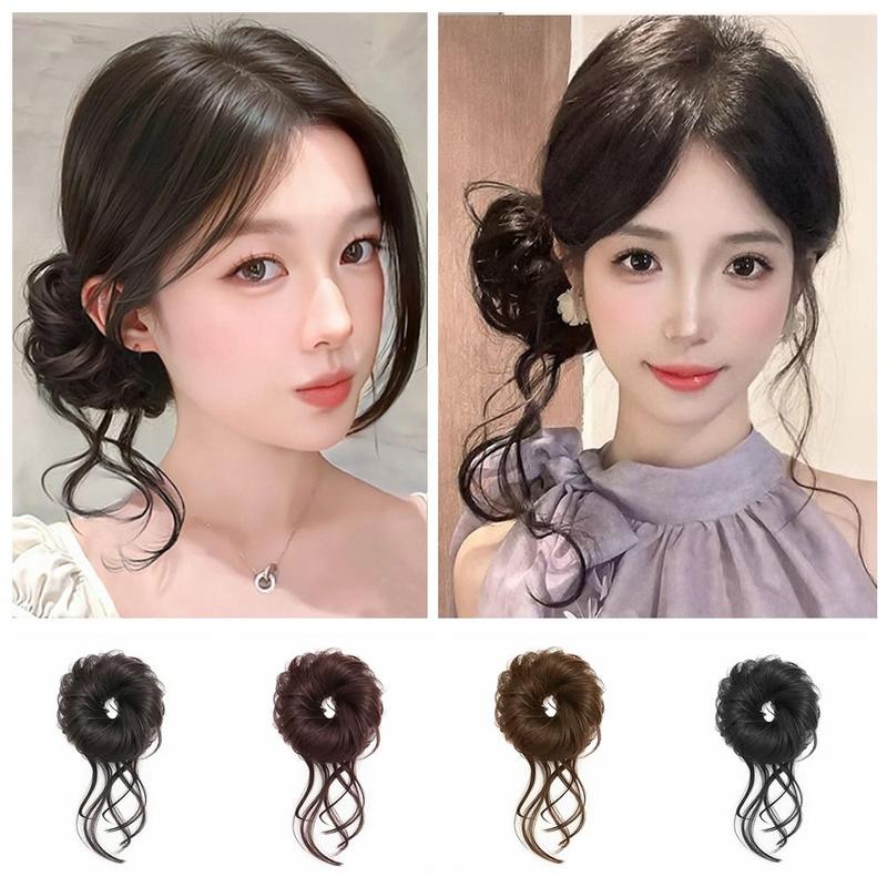 byfor New Synthetic Bun Head Wig Fluffy Natural Wig Hair Loo - TikTok ...