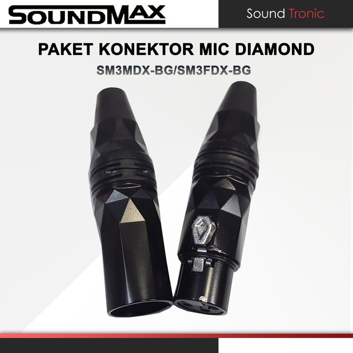 Jual Paket Konektor Mic XLR Male + Female Diamond SOUNDMAX - Jakarta ...