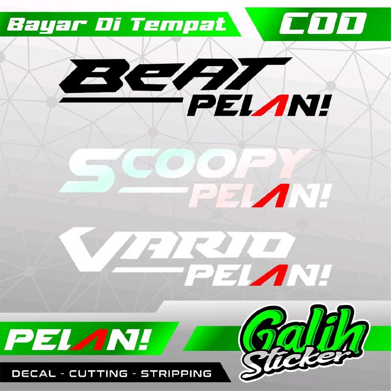 Sticker Motor Matic Pelan - Shop | Tokopedia