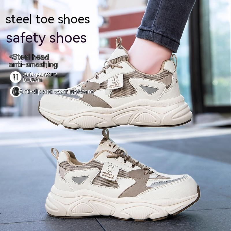 Women's Safety Shoes Steel Toe Shoes Attack Shield and Anti-Stab ...