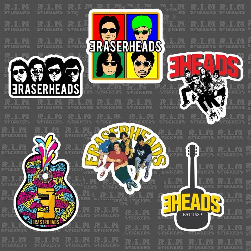 ERASERHEADS ROCK BAND VINYL STICKERS waterproof laminated high - TikTok ...