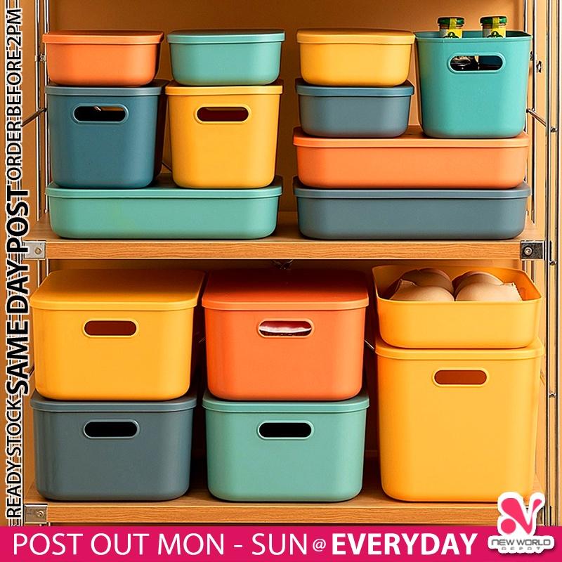 ( STRONG LOAD BEARING ) Stackable Storage Box With Lid Home Kitchen ...