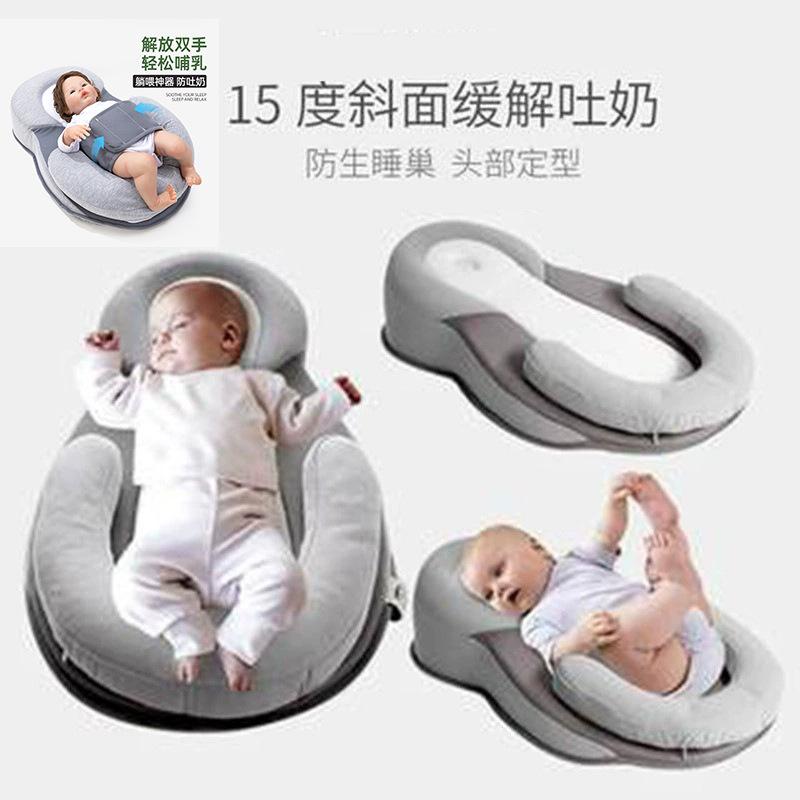 Yoyokids Baby Anti-Spit-Up Slope Pillow Anti-Flat Head Shaping Pillow ...