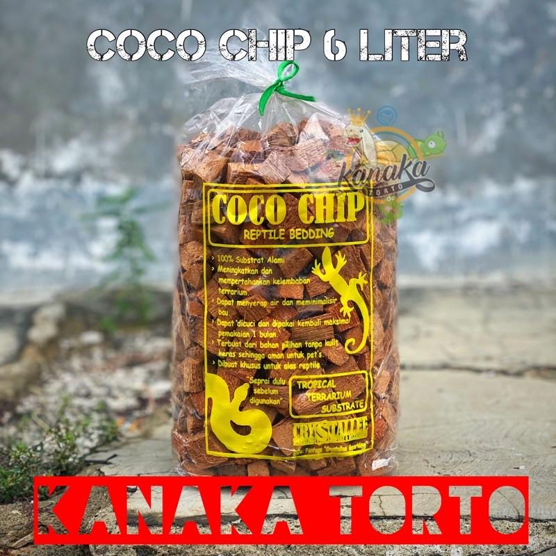 Coco Chip 6 Liter Alas Kandang Hewan Reptil Torto Sulcata Pardalis ...