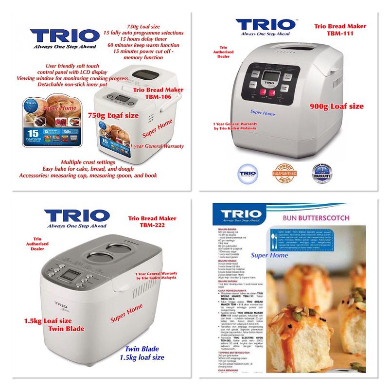 Trio Bread Maker TBM-106 (750g Loaf size) / TBM-111 (900g Loaf - TikTok ...