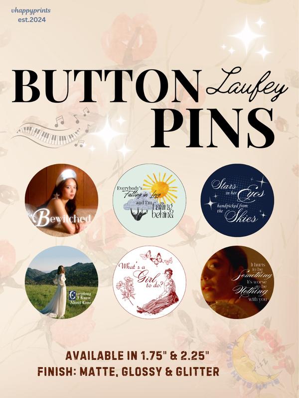 PIN BADGE Laufey Inspired Fanmade Button Pin - TikTok Shop Philippines