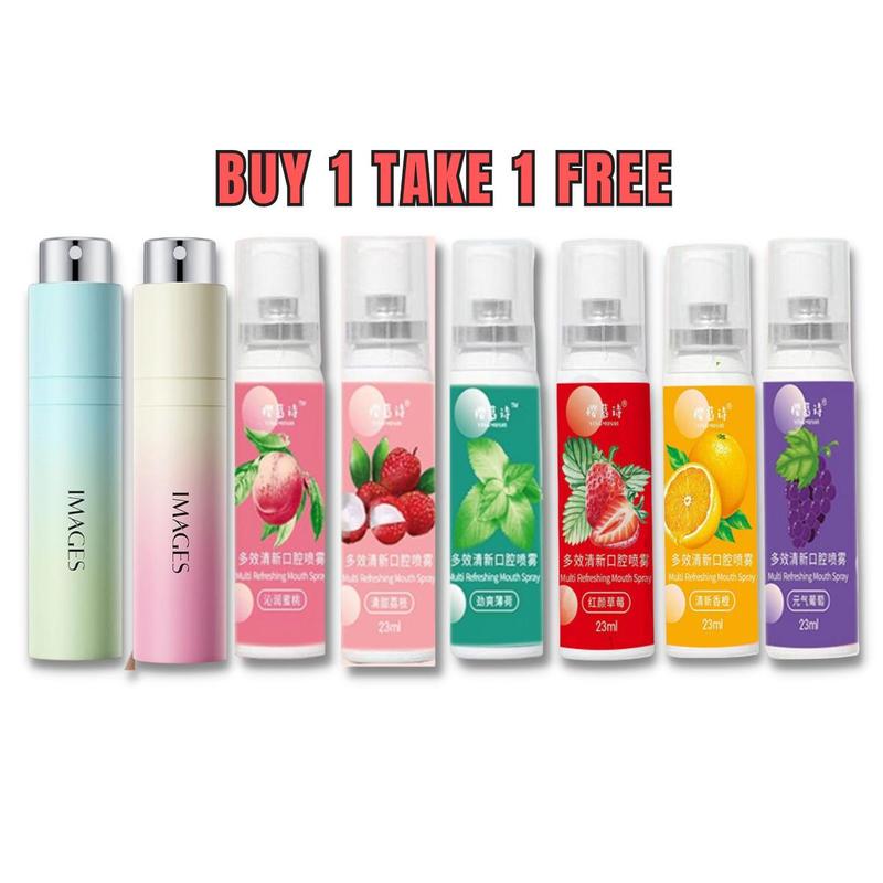 BUY 1 GET 1 Mouth Spray Refreshing Mint Flavor Fruity Spray Oral ...