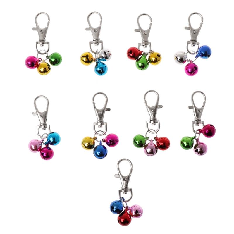 Pet Dog Collar Bells with Lobster Clip Colorful Metal Bells Mini Bells ...