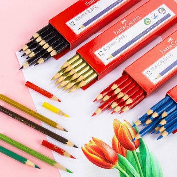 Pensel Warna Merah, Faber-Castell Jerman, 12 Warna, Berminyak, - TikTok ...