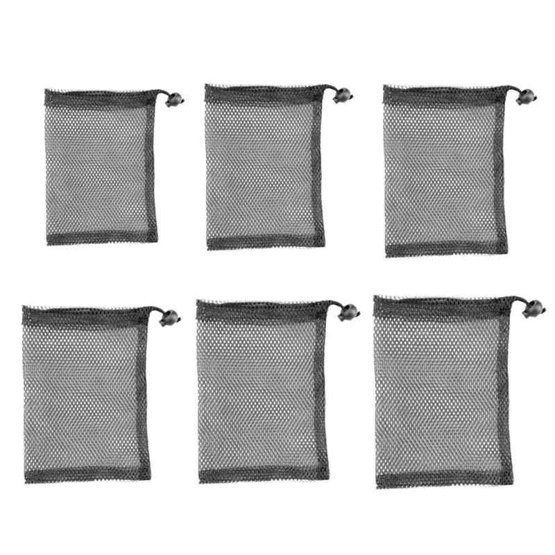 Small Mesh Bag Storage Pouch Mesh Drawstring Bag Stuff Sack for ...