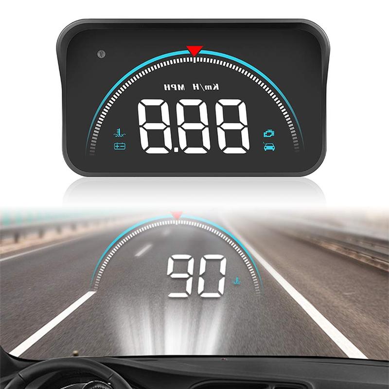 Car Head Up Display HUD Large Screen Digital Speedo Meter Speedometer ...