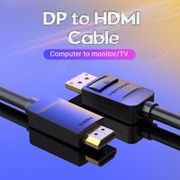 Promo Vention Kabel DisplayPort DP to HDMI 1080p PVC Black - 2 Meter ...