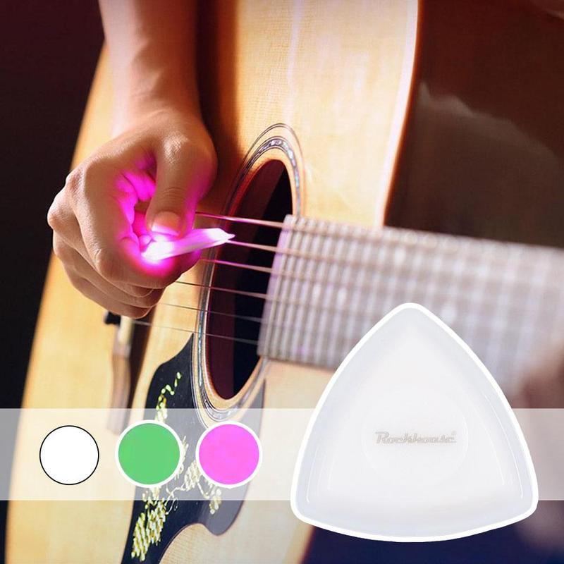 LED Glowing Guitar Pick Food-Grade Plastic Guitar Touch Luminous ...