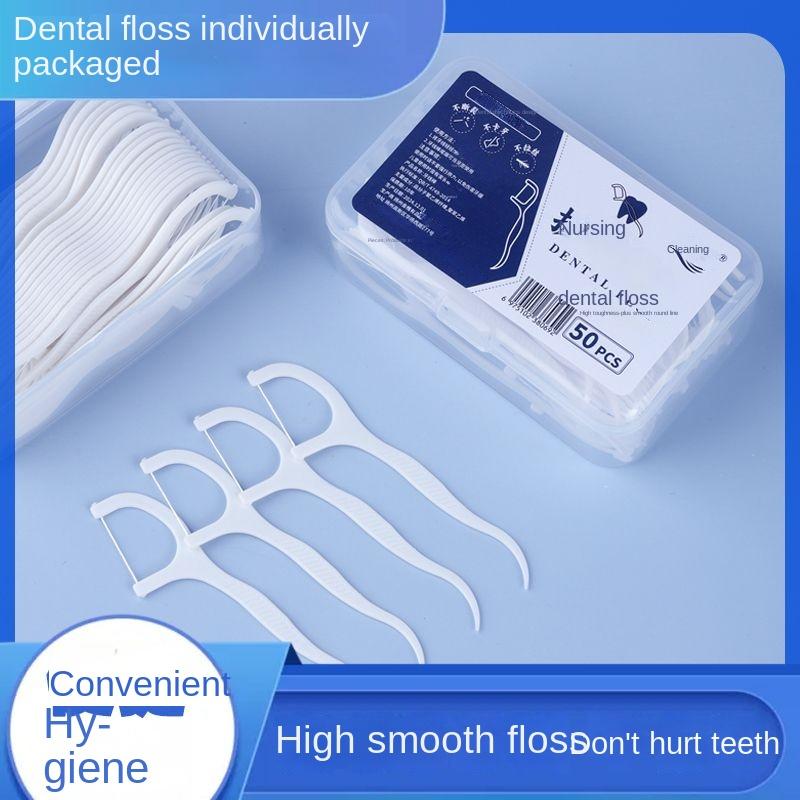 Dental floss in a box, made of high-quality polymer and ultra-fine ...