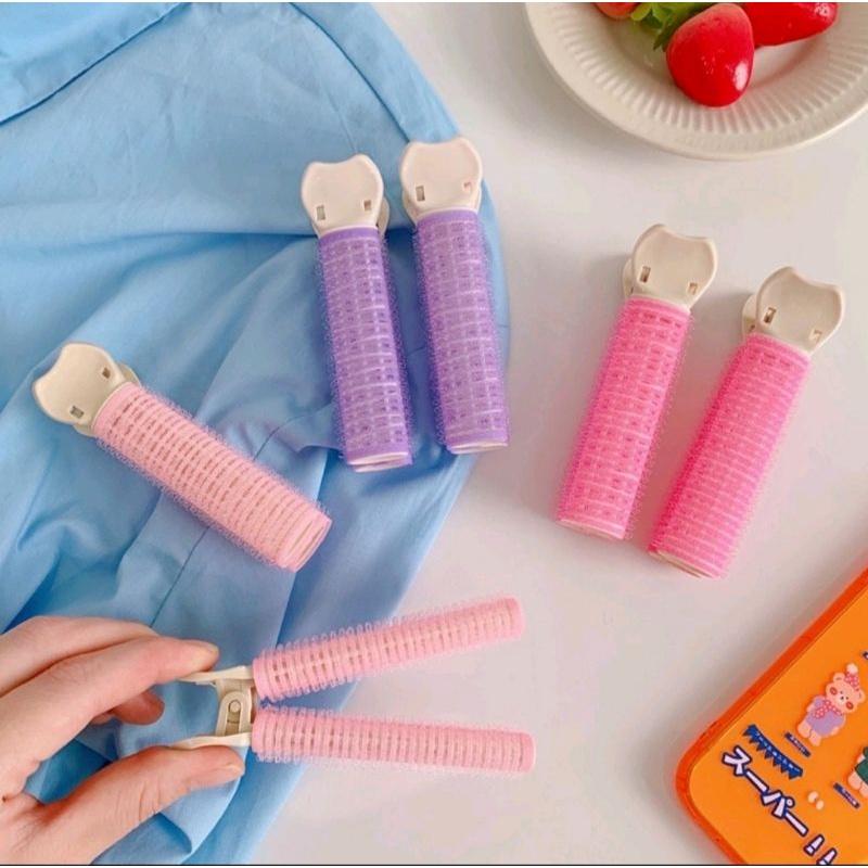 PREMIUM HAIR ROLL VELCRO / Roll rambut Jepit Poni Korea Heatless Roll ...