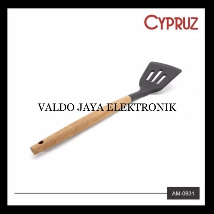Jual CYPRUS Spatula Silicone Turner Lubang AM-0931/Sodet Sutil Silikon ...