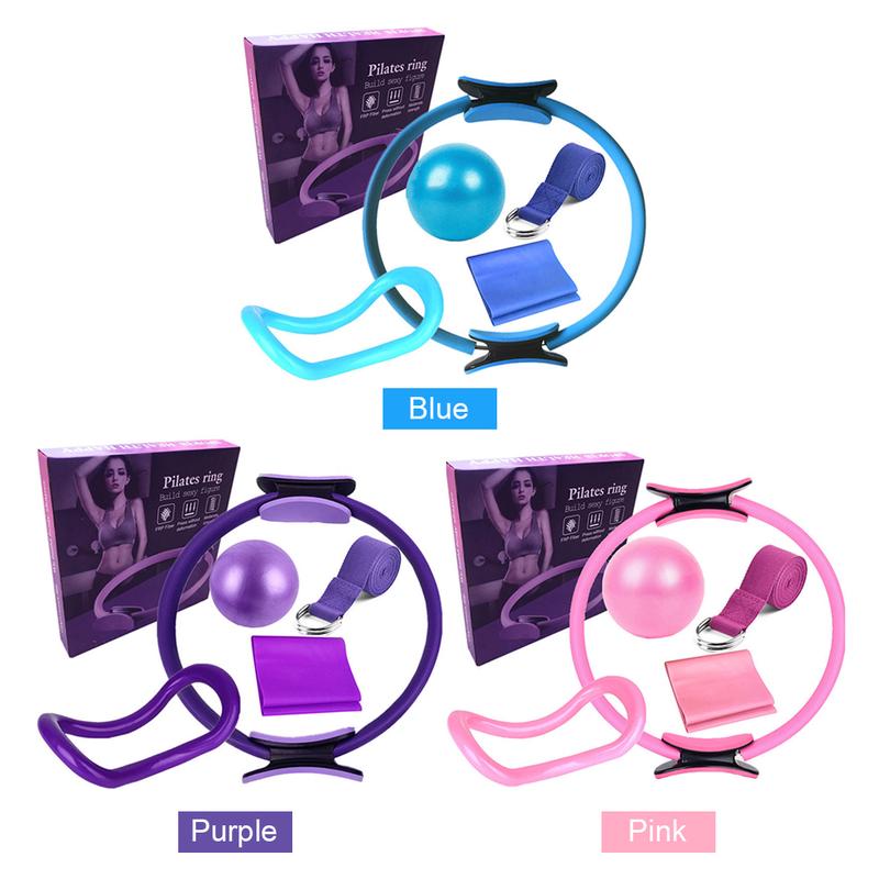 5 Pcs Yoga Pilates Set Exercise Band Resistance Band Pilates - TikTok ...