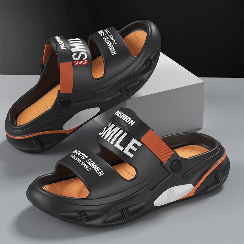Good-looking Turbine Bottom Beach Sandals Men's Summer Seaside - TikTok ...