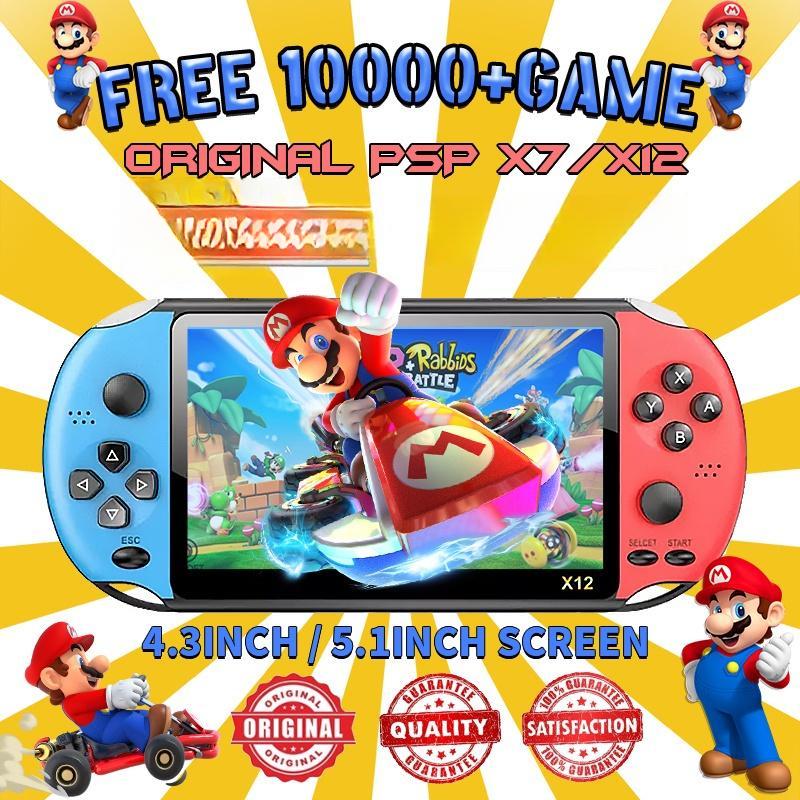 PSP X7 / X12 Gaming Console 5.1 inches with 10,000 Arcade Games ...