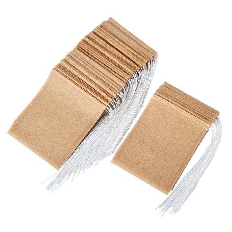 300 Pcs Tea Filter Bag Disposable Paper Tea Bag with Drawstring ...