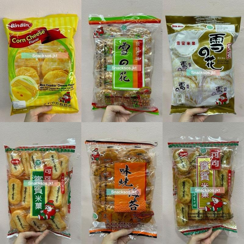 BIN BIN RICE CRACKERS ORIGINAL / SPICY SNOW / SPICY SEAWEED - Shop ...