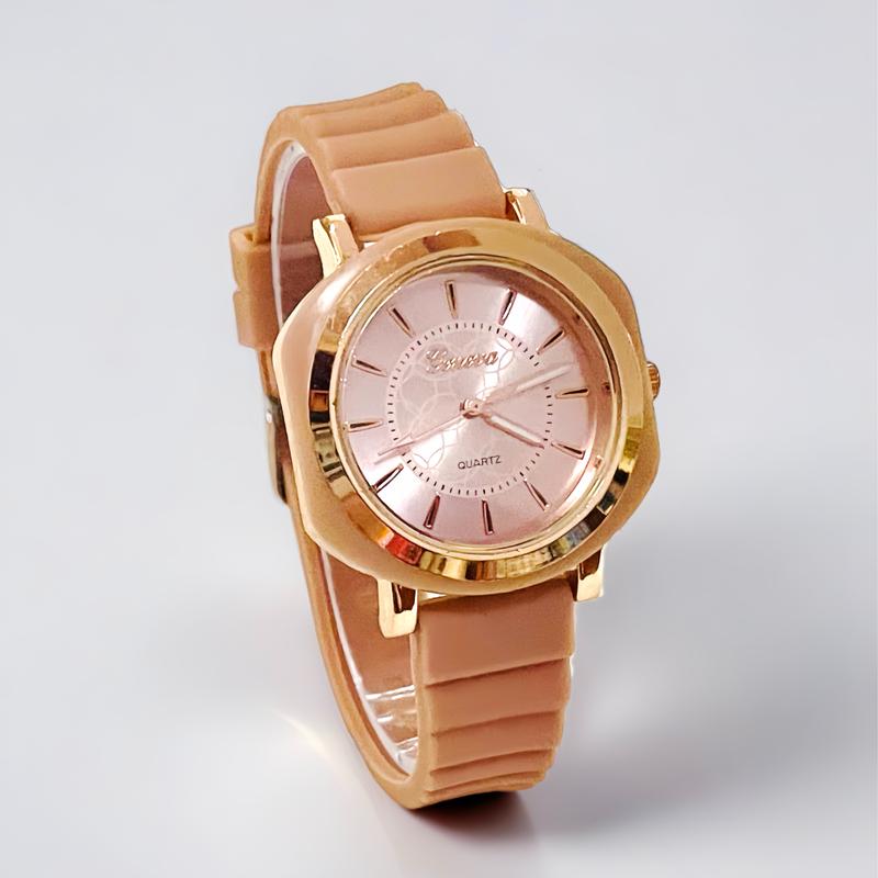 Fashion Ladies Rubber Watch with Strip Display Analog Watch - TikTok ...