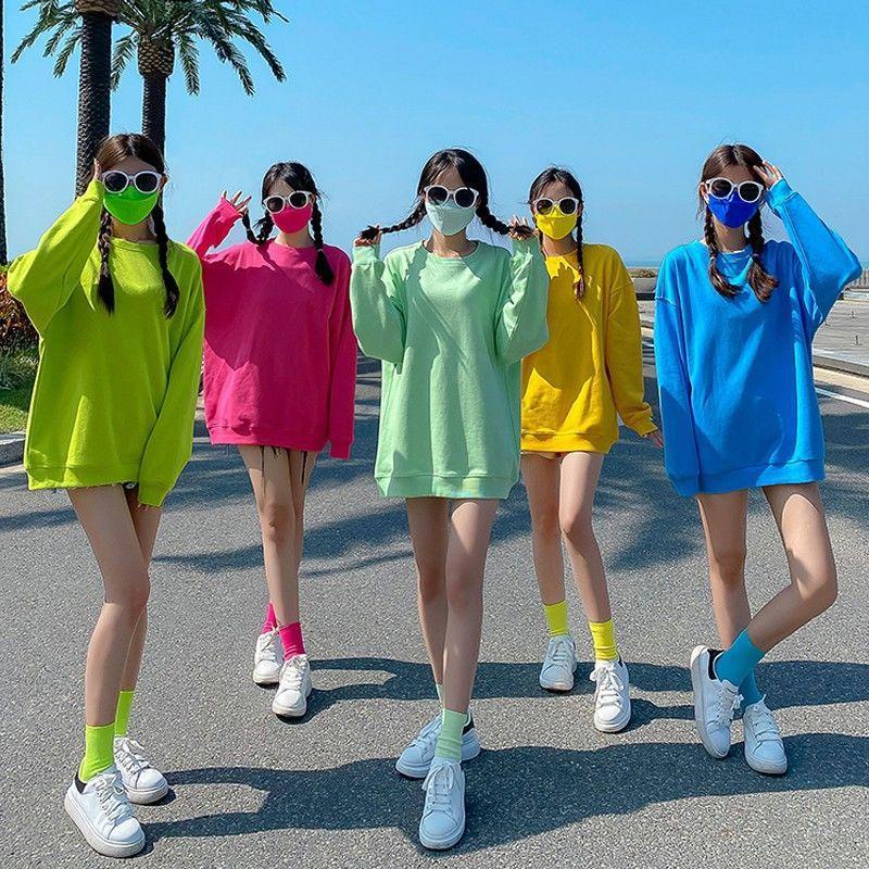 HAKULA 294# Sweater warna gula-gula Candy color sweater women's ...