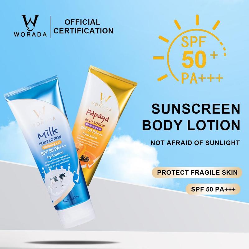 WORADA SPF 50 PA++ Papaya Lotion W/ Gluta Acid And Papaya Extract ...