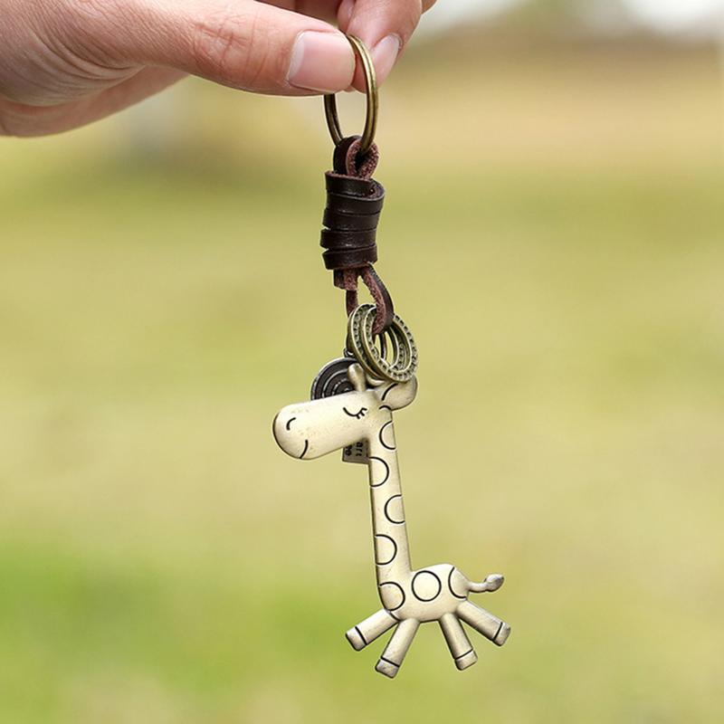 shngnghi Key Chain Creative Key Ring Ornament Vintage Giraff - TikTok ...