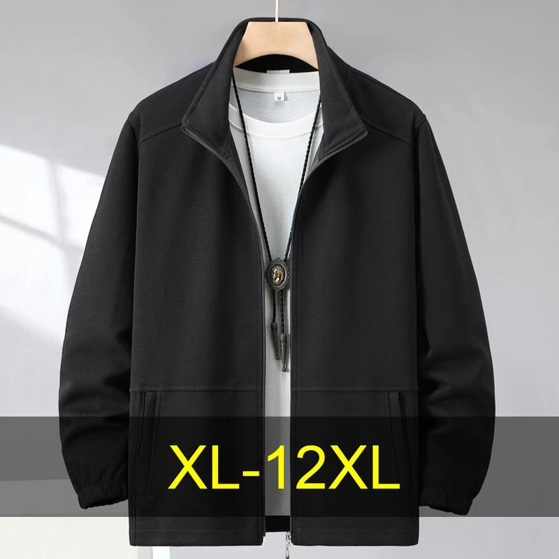10XL 12XL Plus Size Jacket Coat Men Spring Autumn Solid Colo - TikTok ...