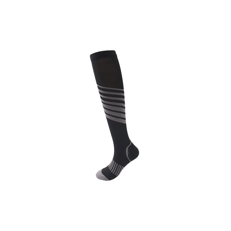 New Compression Socks Sports Color Stripes Compression Stockings ...