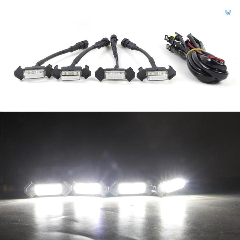Kit Lampu Jeriji LED, Lampu Siang Kereta, Aksesori Pengubahsuaian ...