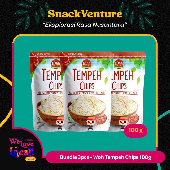 Promo Woh Paket Hemat Keripik Tempe 100g 3pcs – Tempe Chips Gurih ...