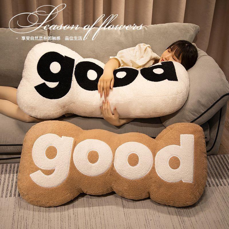 Creative Cartoon cute long pillow plush toy Soft material accompanying ...