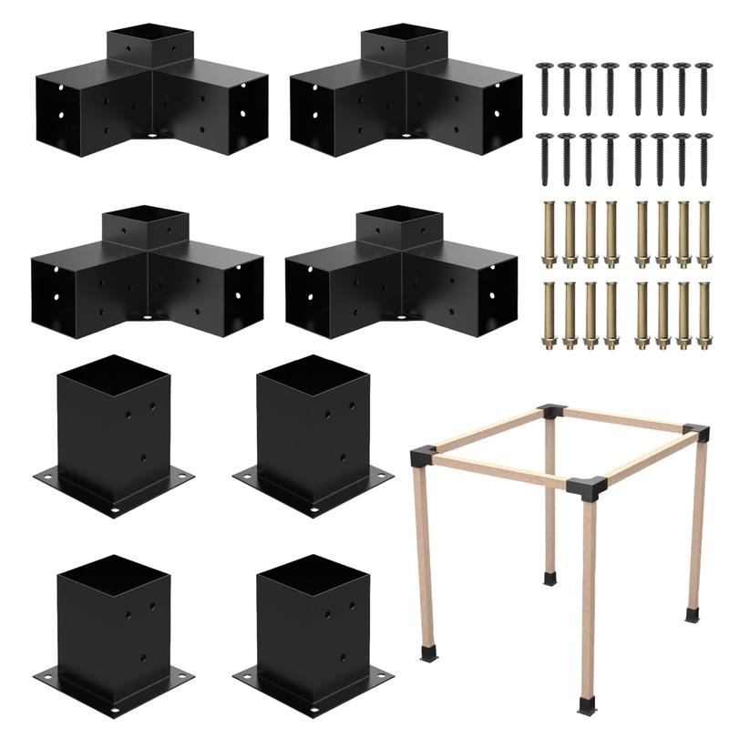 Ruito 4'' x 4'' (Actual 3.9" X 3.9") Pergola Bracket Kit, 8 - TikTok Shop