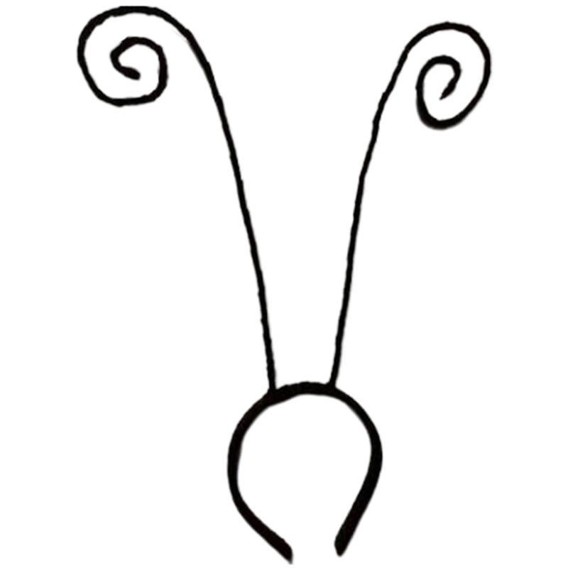 YLu Adult Kids Long Ant Antenna Headband Insect Bug Black Velvet ...