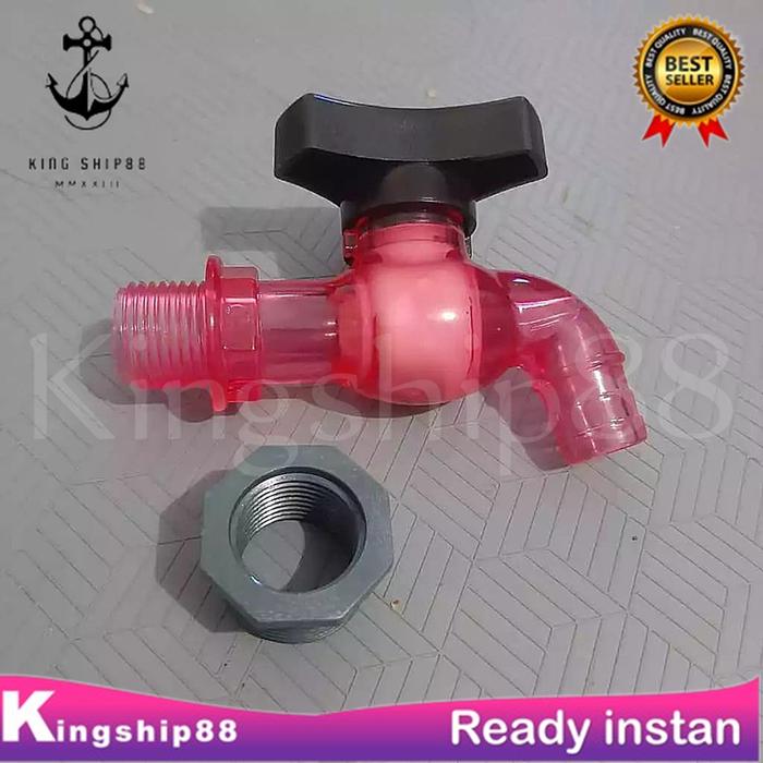 Jual Kran Air PVC Tranparan GRT 1/2 Inch & 3/4 Inch (BALING-BALING ...