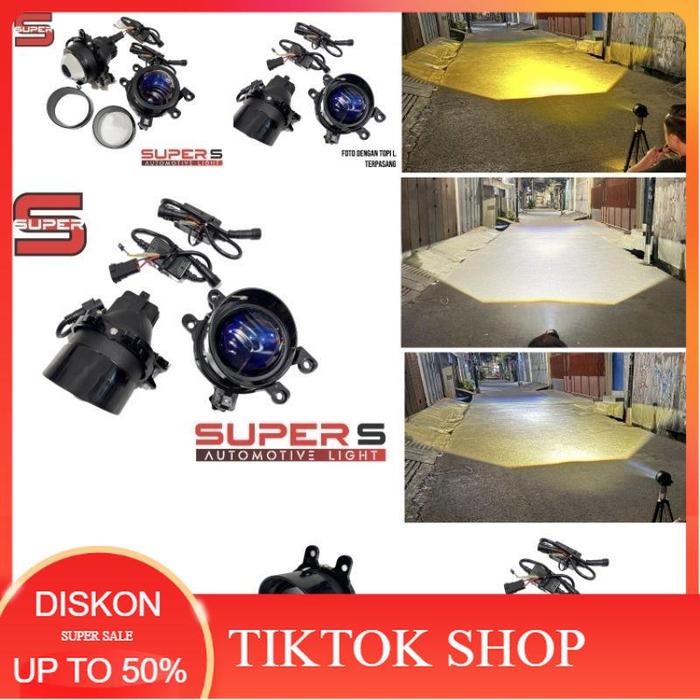 Promo Lampu Led Foglamp Biled Mobil Foglight Biled Mobil 3 Inch Blue ...