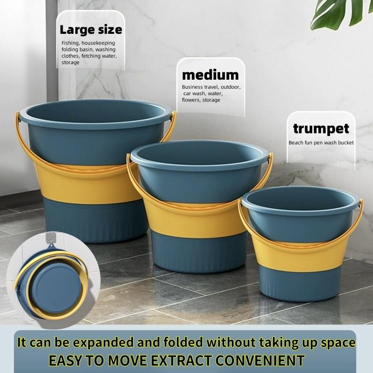 2024 portable foldable Plastic bucket Car Wash pail collapsible ...