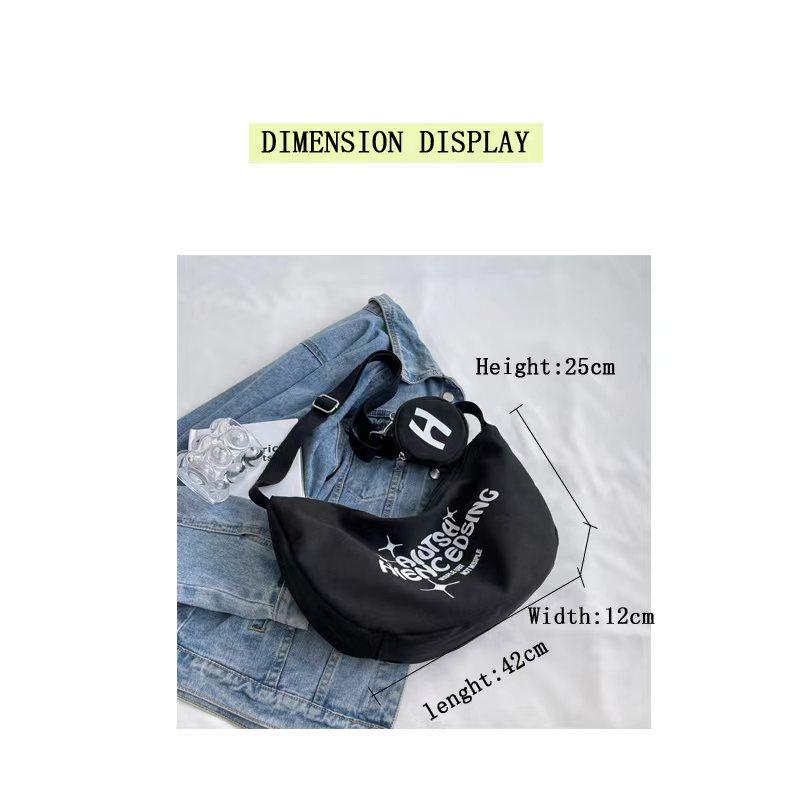 fx bag#4011 korean fashion canvas 2in1 sling shoulder bag fo - TikTok ...