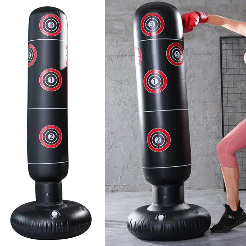 1.6m fitness boxing column with Number target pattern inflatable boxing ...