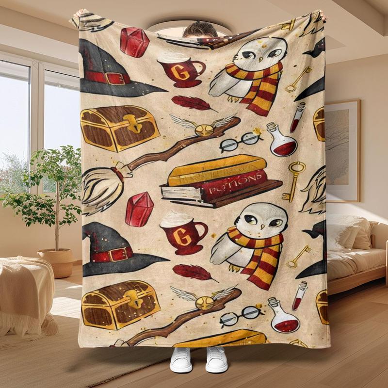 Harry Potter Pattern Blanket, Soft Warm Throw Blanket, Air-conditioned ...